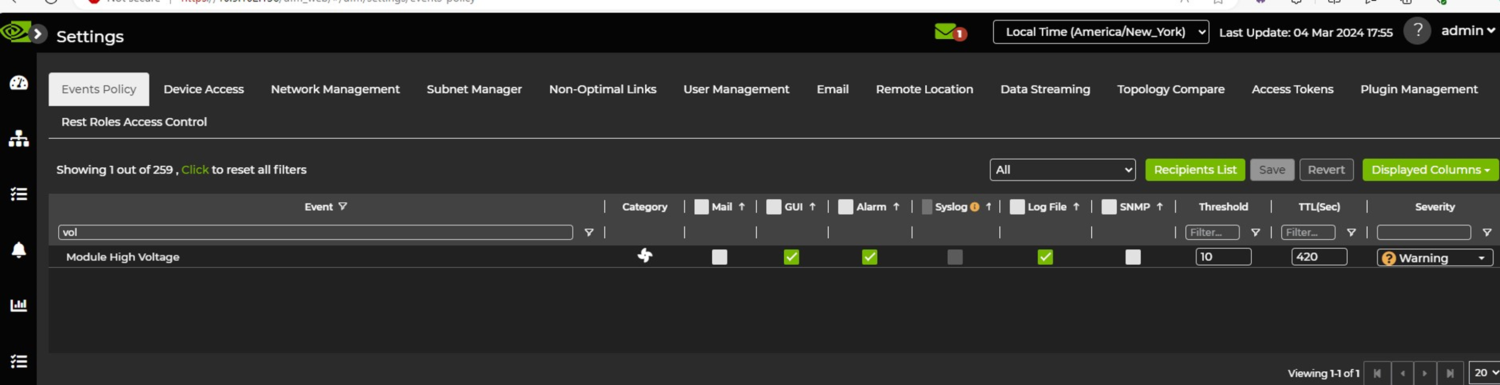 UFM Reporting Voltage of Sensor 4 Exceeded the Threshold of 10 on ...