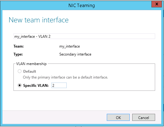 HowTo Configure Multiple VLANs on Windows 2012 Server