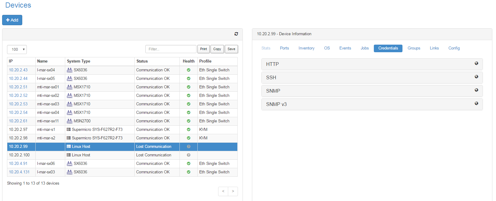 HowTo Add Network Element in Mellanox NEO
