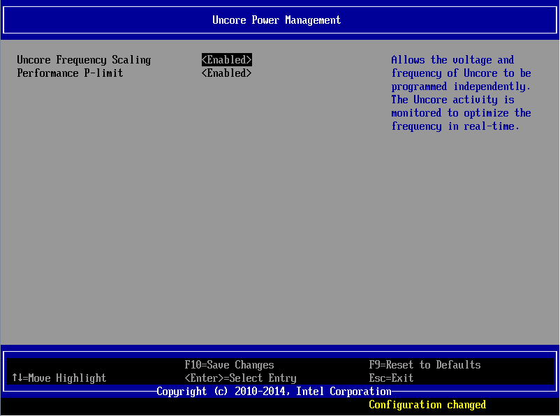 BIOS Performance Tuning Example