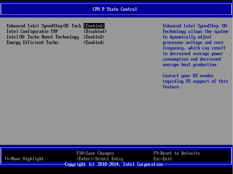 BIOS Performance Tuning Example