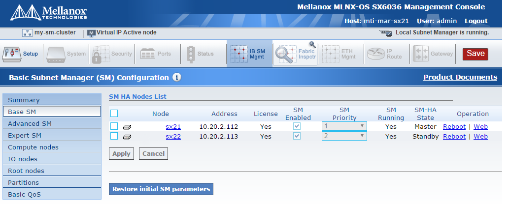Understanding Subnet Manager (SM) High Availability (HA) on Mellanox ...