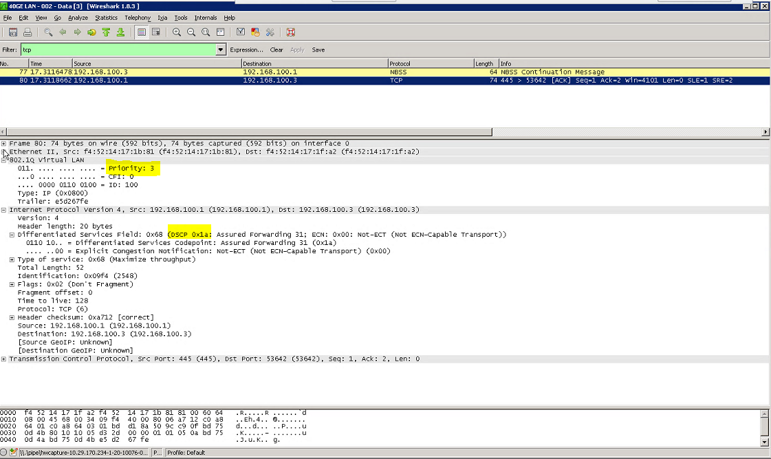HowTo Configure CoS and DSCP for SMB in Windows 2012