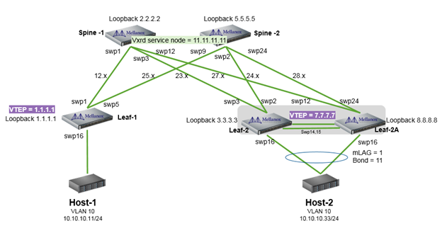 Howto Configure Vxlan With Mlag Using Cumulus Linux