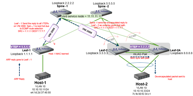 HowTo Configure VXLAN with MLAG using Cumulus Linux