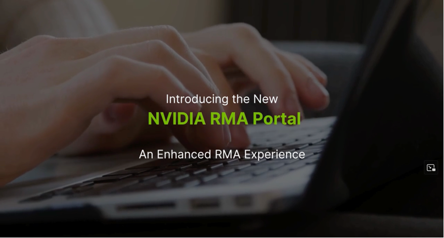 NVIDIA Enterprise Support Portal | RMA Portal User Guide