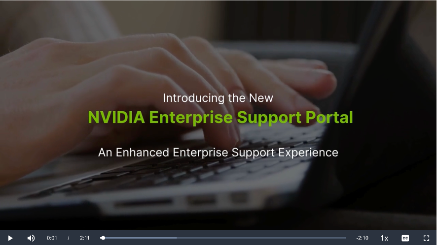 NVIDIA Enterprise Support Portal | NVIDIA Enterprise Support Portal ...